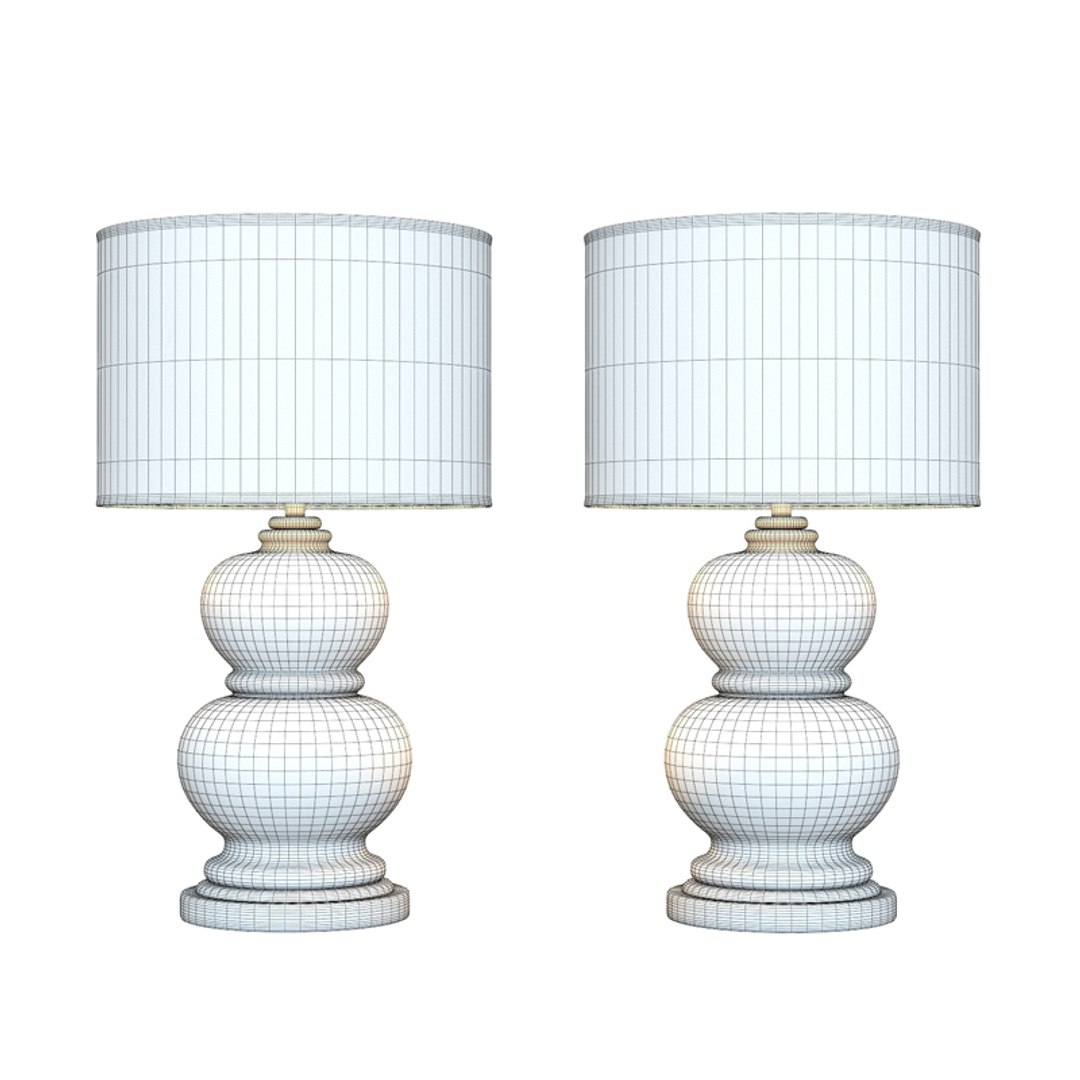 Pottery Barn Alexis Table Lamp Model - TurboSquid 1488324