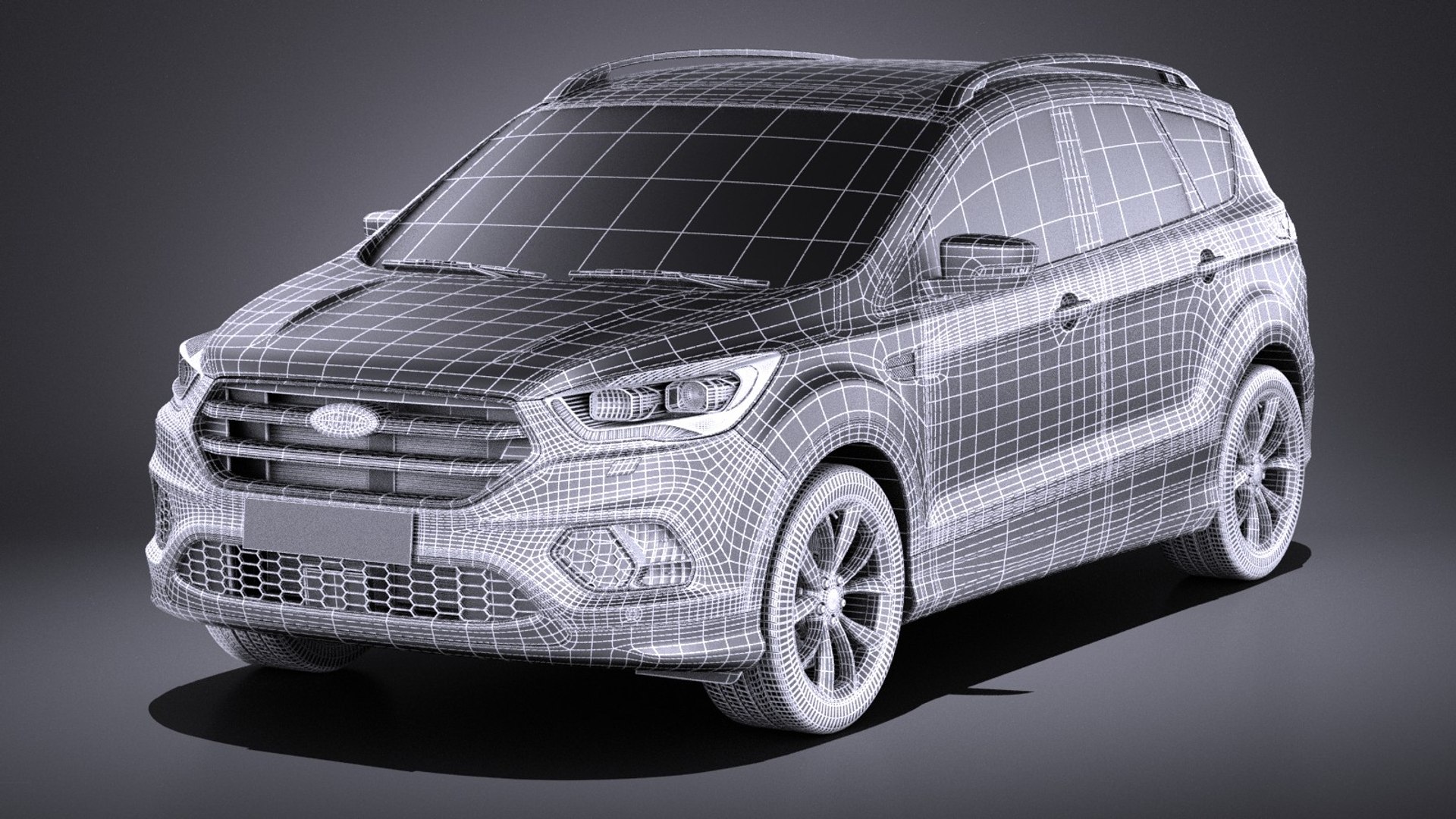 Kuga 2017 3d Model