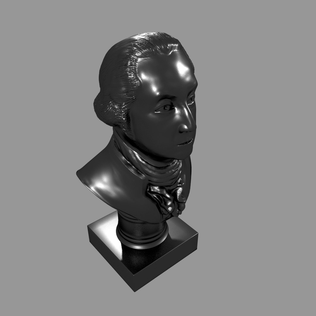 George Washington Bust 3d Obj