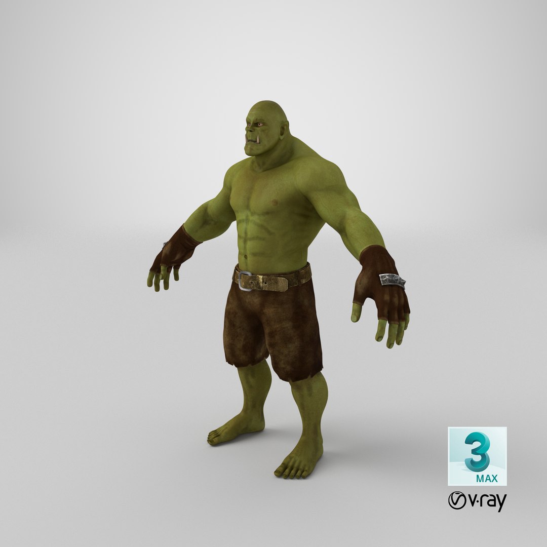 3D Fantasy Orc - TurboSquid 2062571