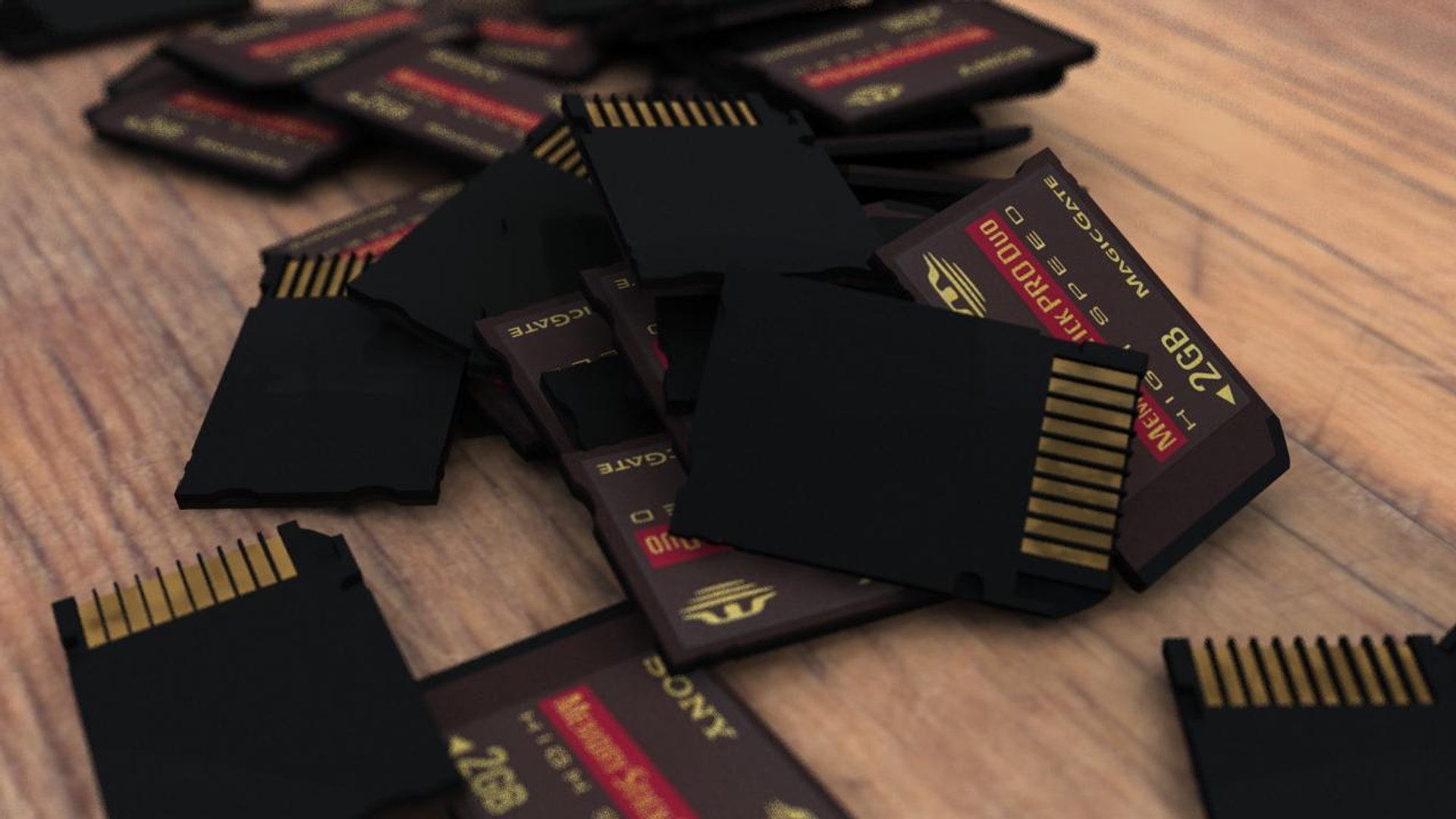 3d Memory Stick Duo Model