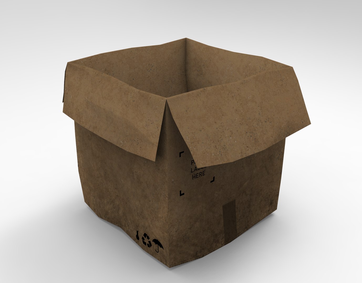 3D cardboard box pack - TurboSquid 1531776