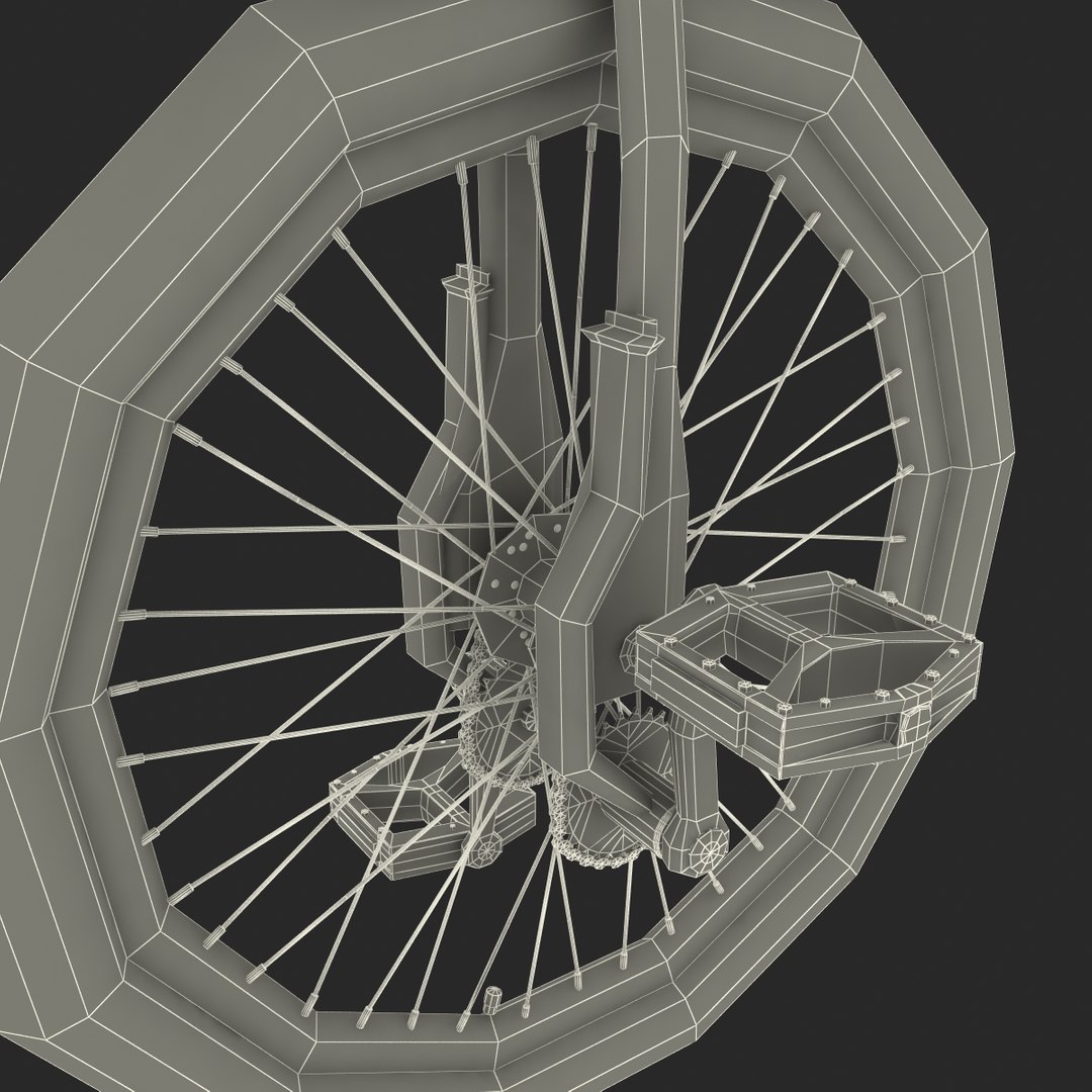 Unicycle Huni-rex 3d Model