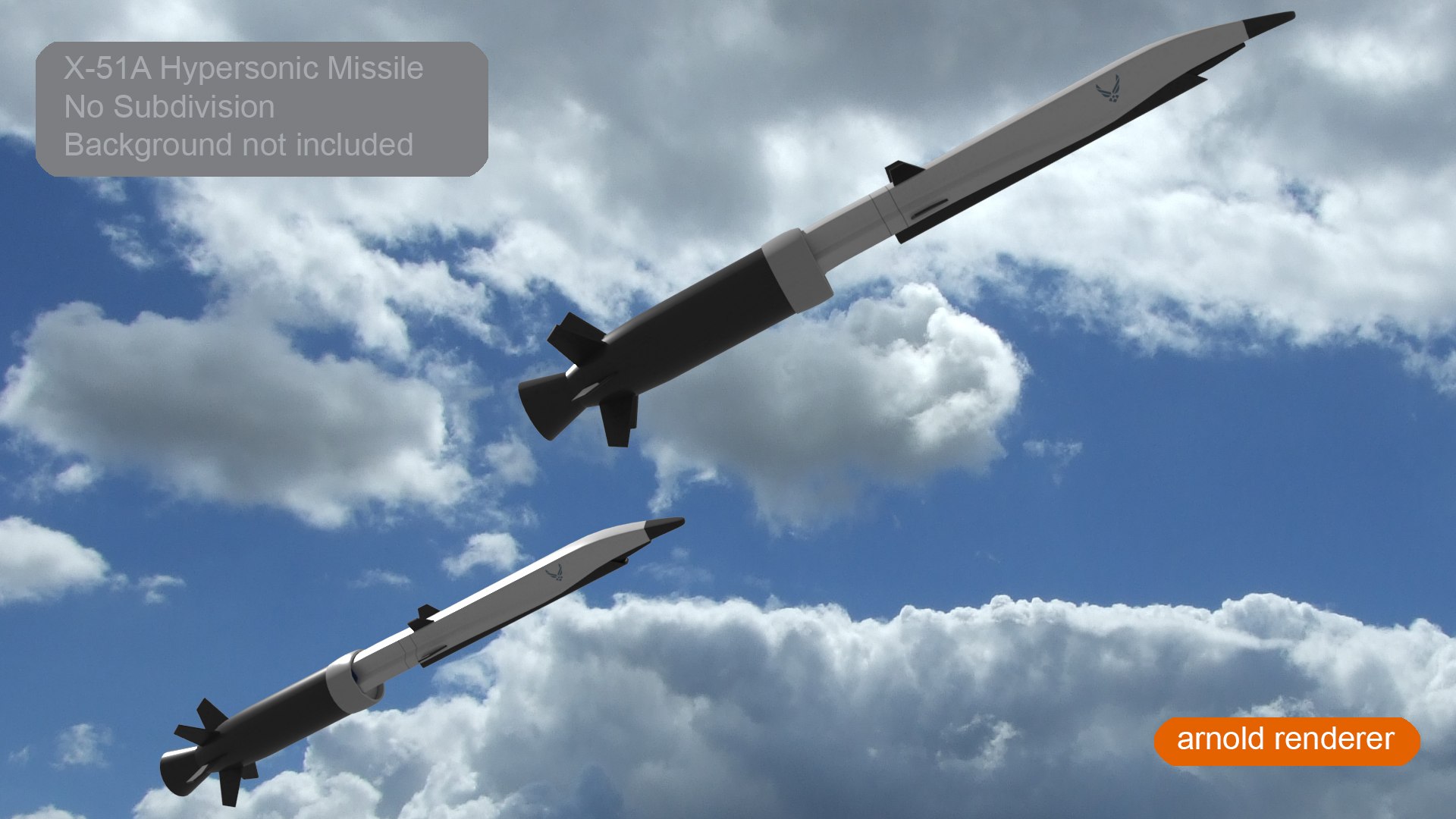 3D X-51 Hypersonic UAV - TurboSquid 2204290