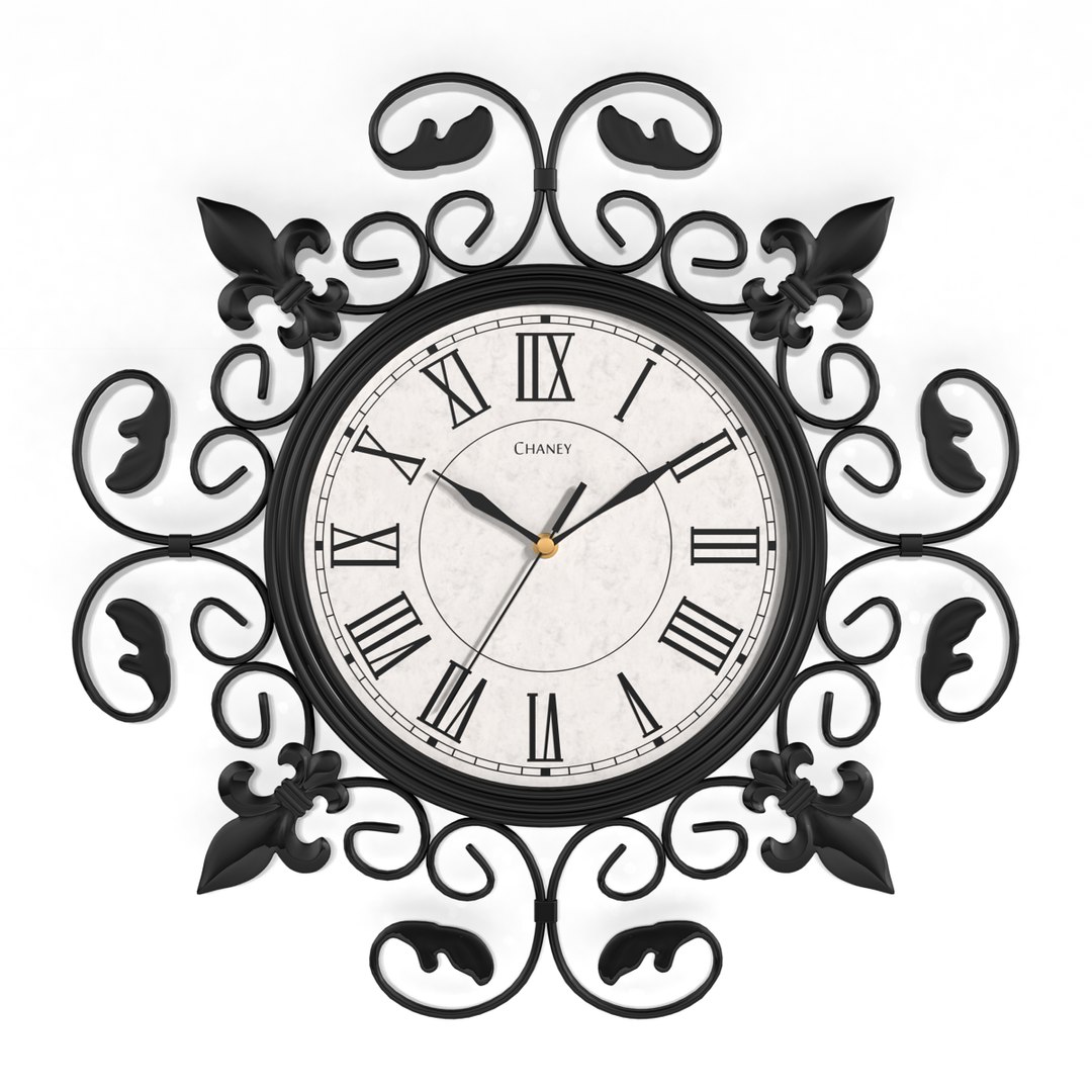 3d Analog Decorative Wall Clock Model