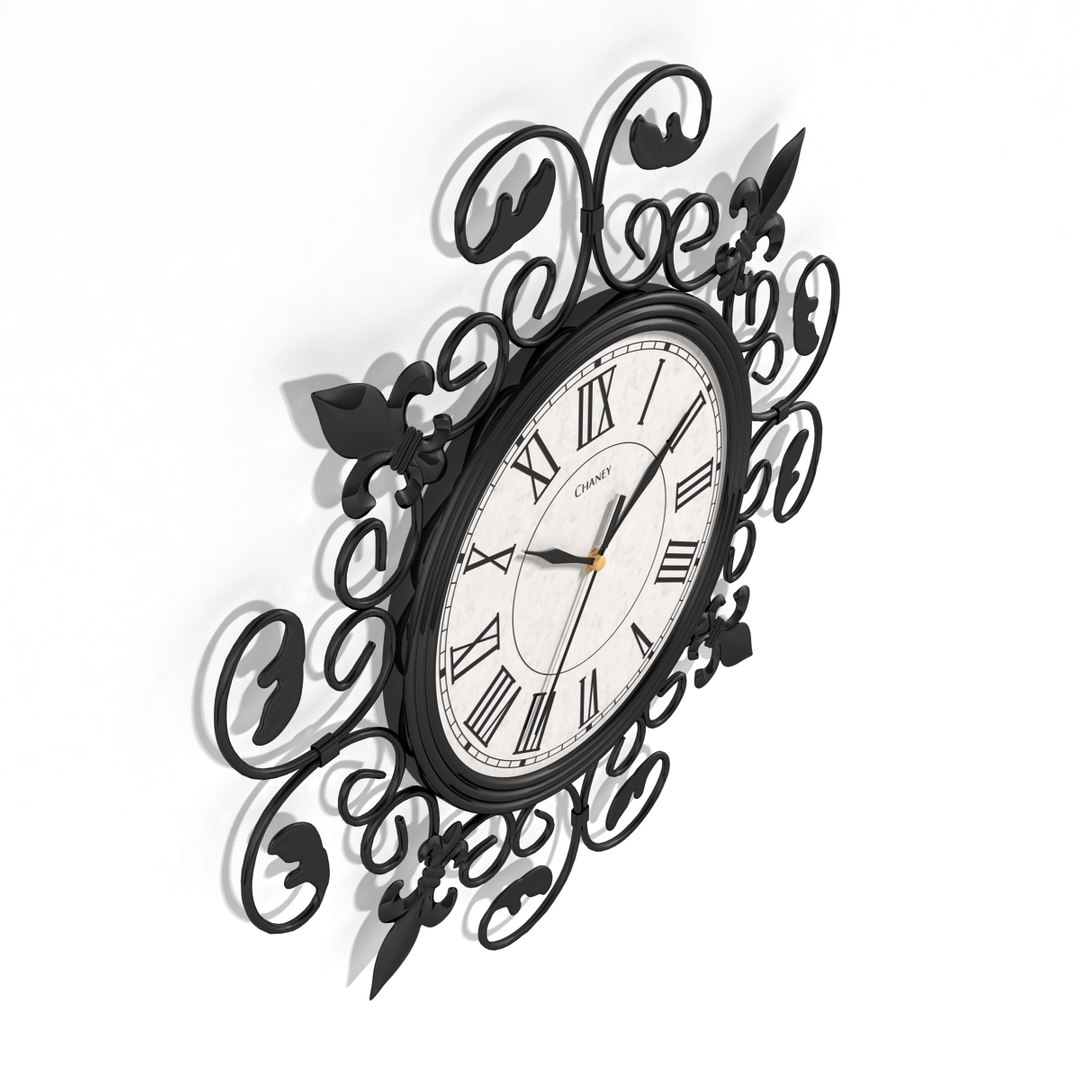 3d Analog Decorative Wall Clock Model