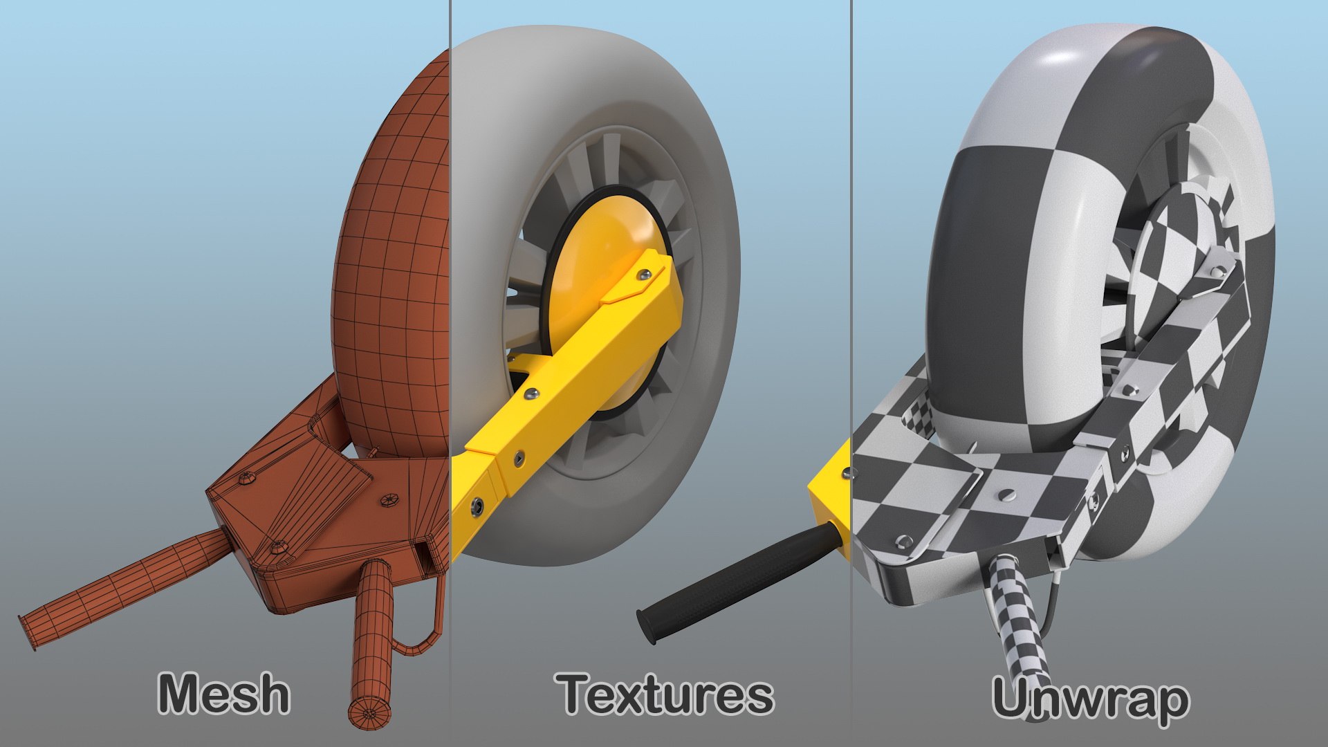 Security tire claw boot 3D model - TurboSquid 1607806