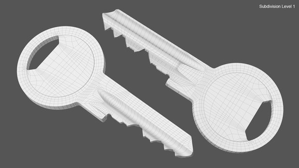 3D Padlock 03 Key model - TurboSquid 1733960