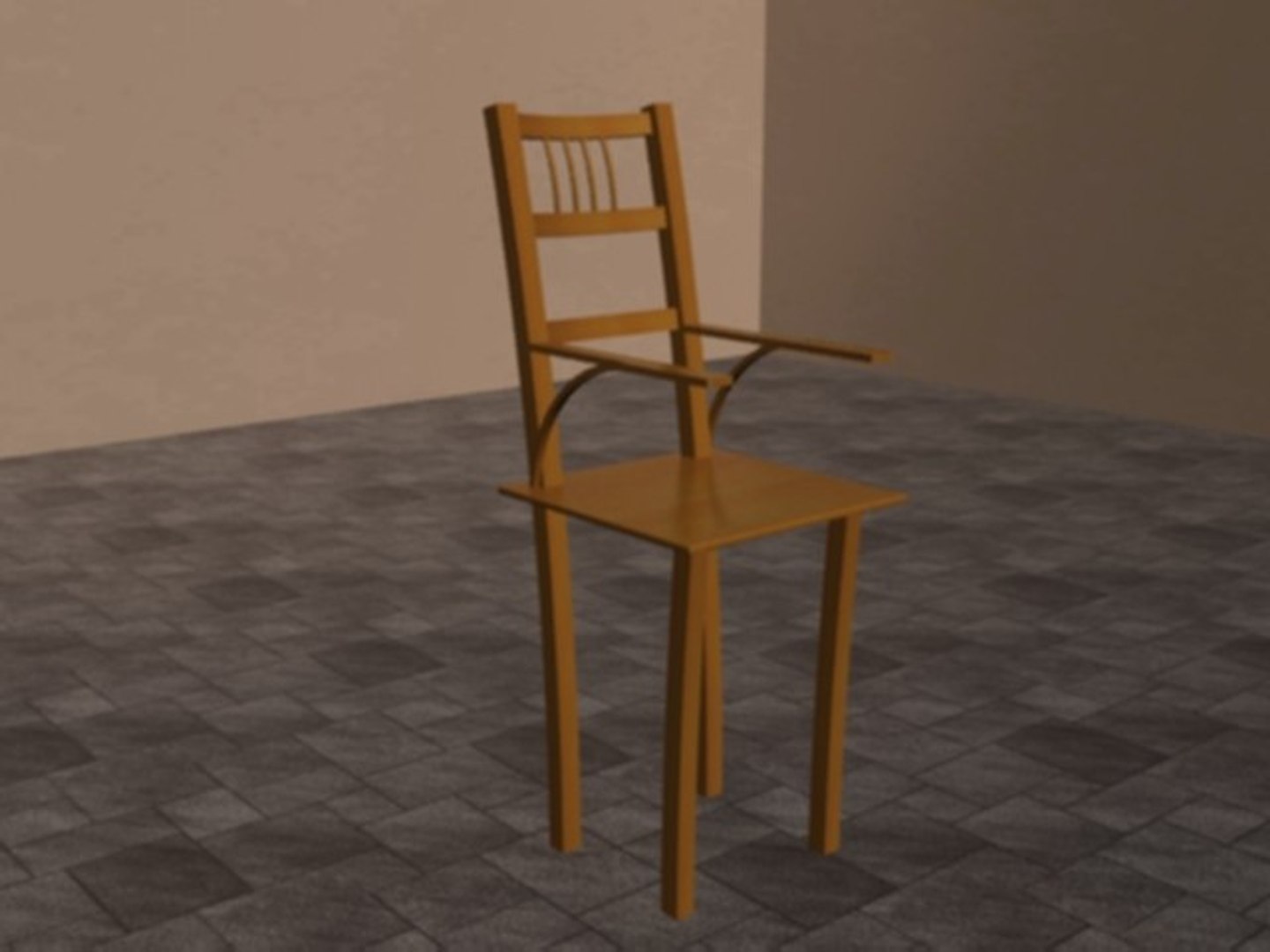 free max model wood chair