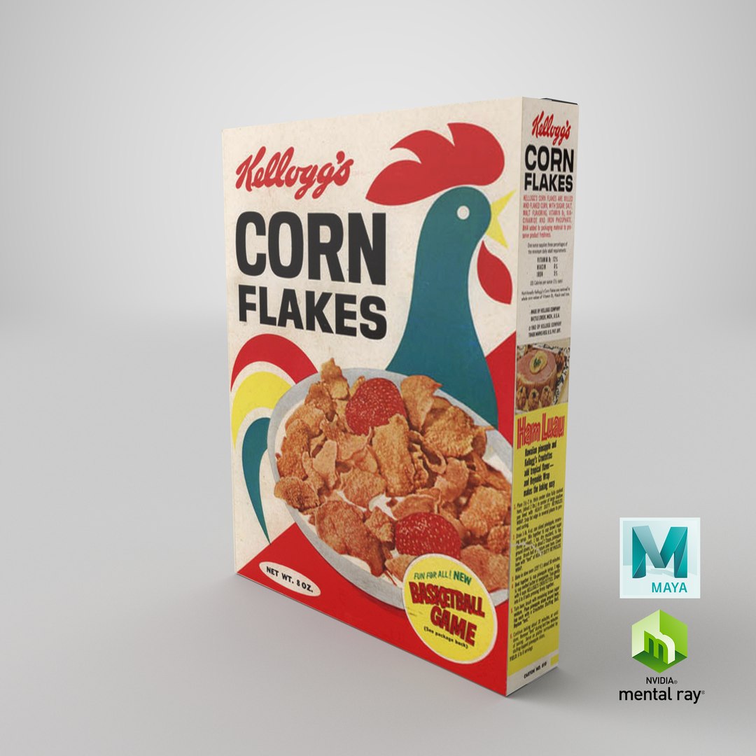Cornflakes Corn 3D Model - TurboSquid 1339636