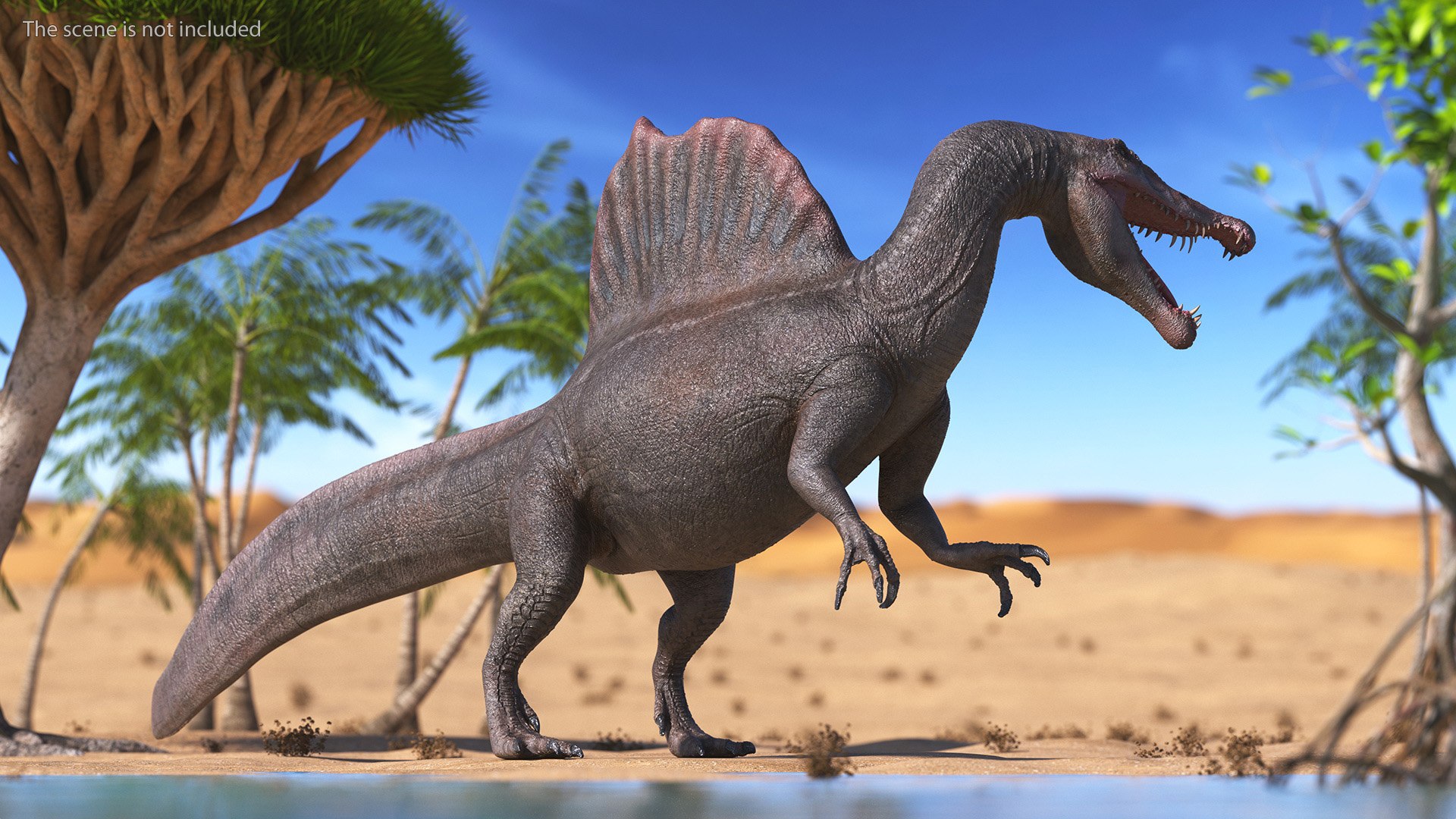 3D Spinosaurus Roaring Pose Model - TurboSquid 2268872