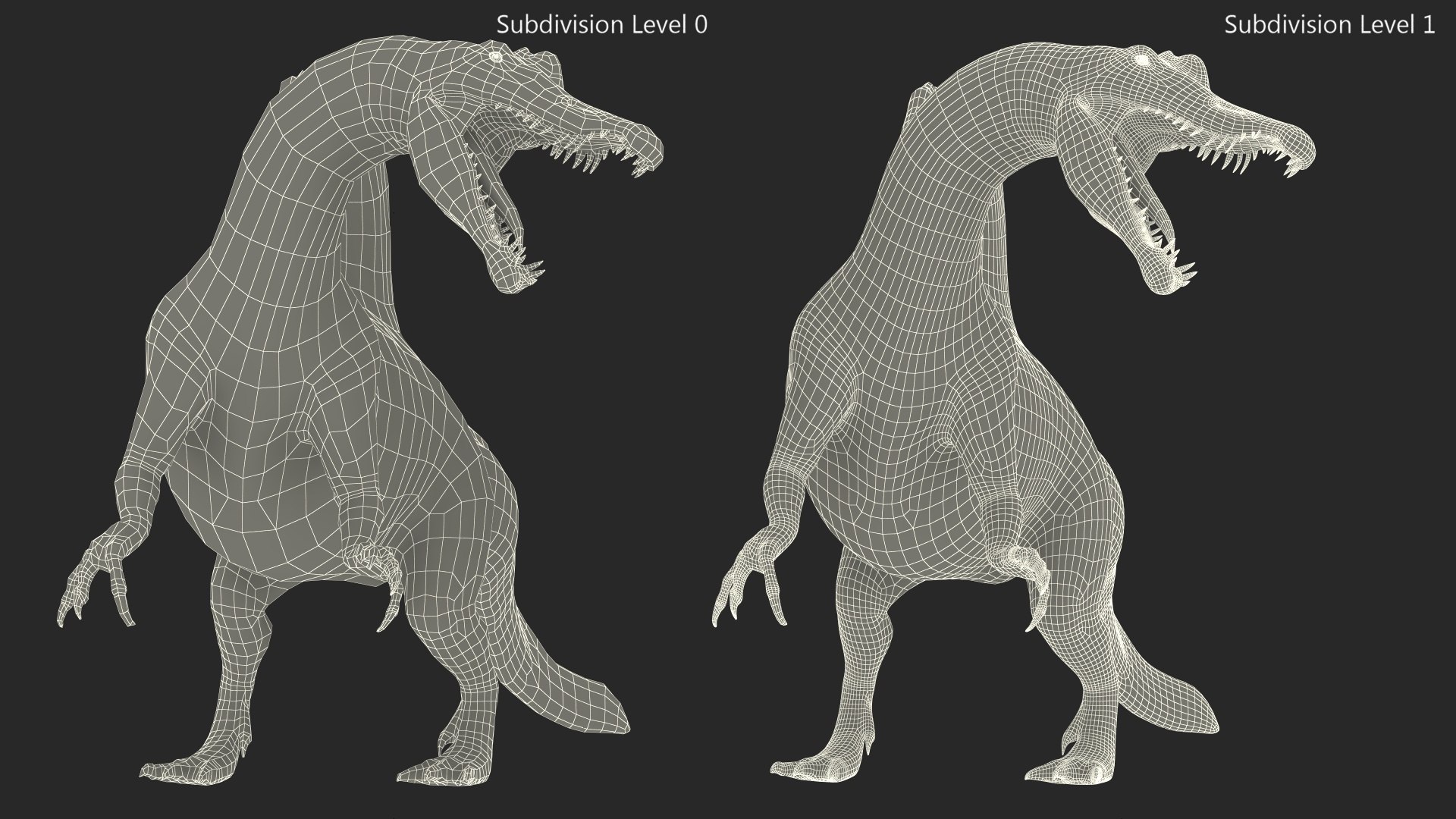 3D Spinosaurus Roaring Pose Model - TurboSquid 2268872