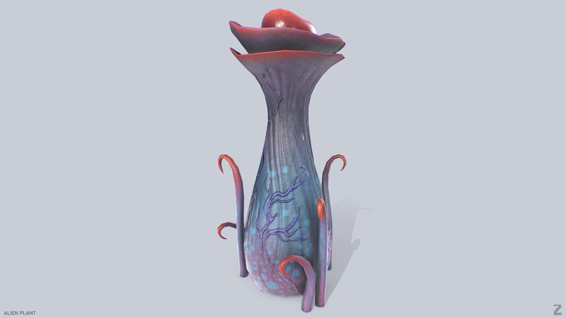 3D Alien Plant Model - TurboSquid 2381206
