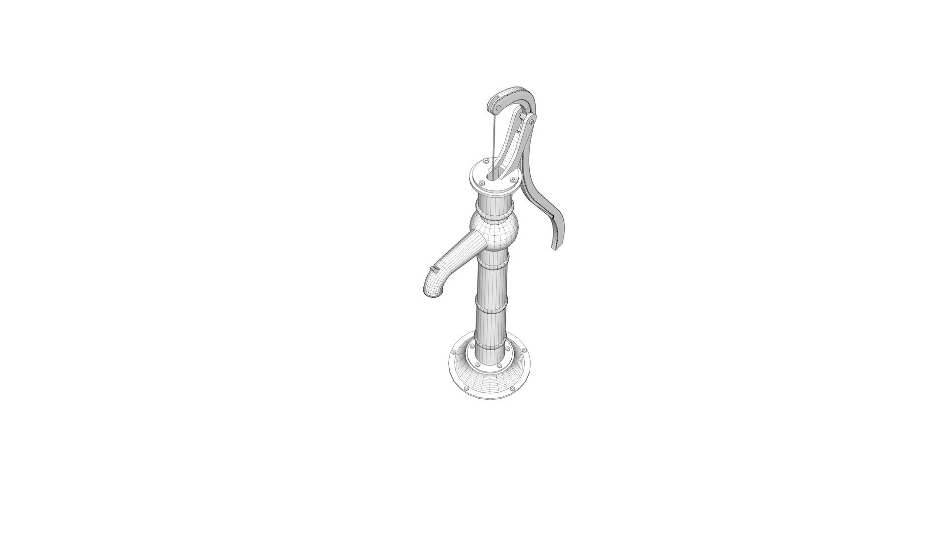 Fbx Old Rusty Water Pump