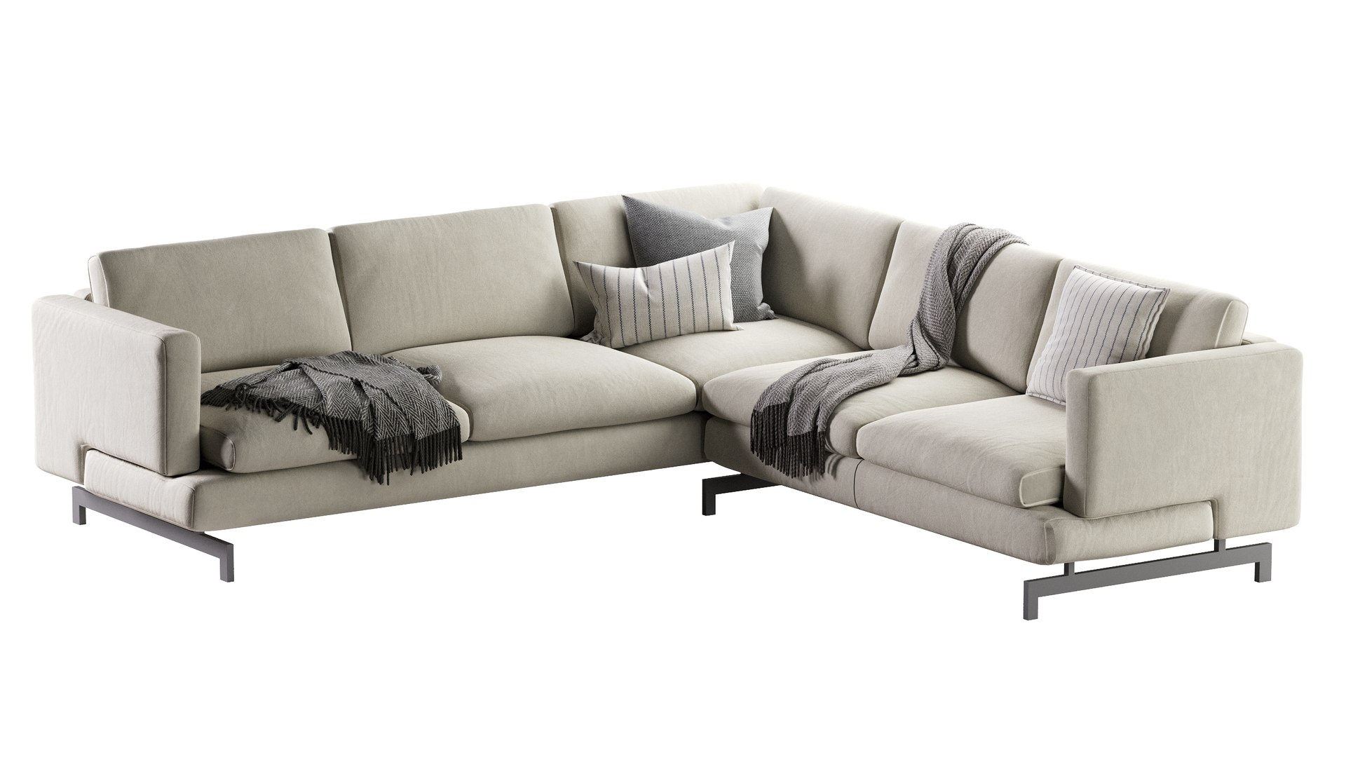 Natuzzi Italia Jeremy Sectional 3D - TurboSquid 2105414