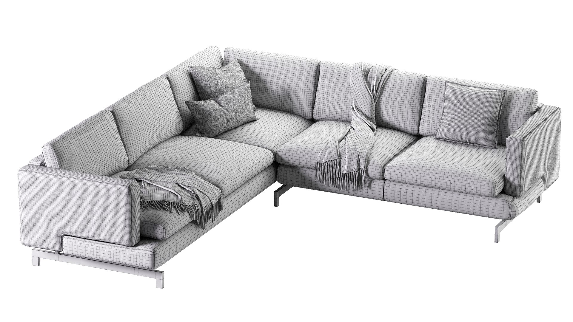 Natuzzi Italia Jeremy Sectional 3D - TurboSquid 2105414