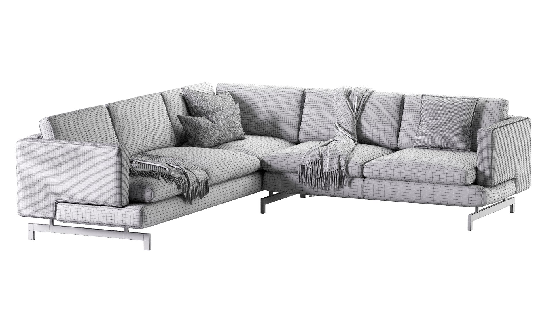 Natuzzi Italia Jeremy Sectional 3D - TurboSquid 2105414