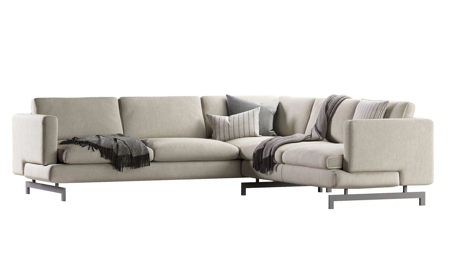 Natuzzi Italia Jeremy Sectional 3D - TurboSquid 2105414