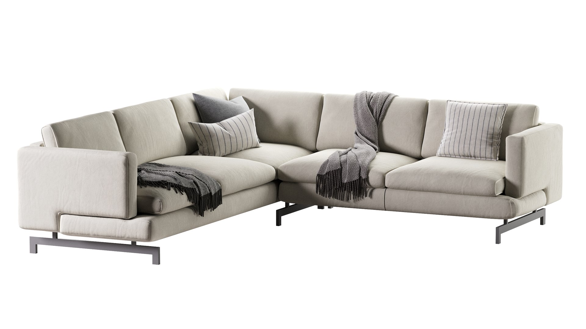 Natuzzi Italia Jeremy Sectional 3D - TurboSquid 2105414