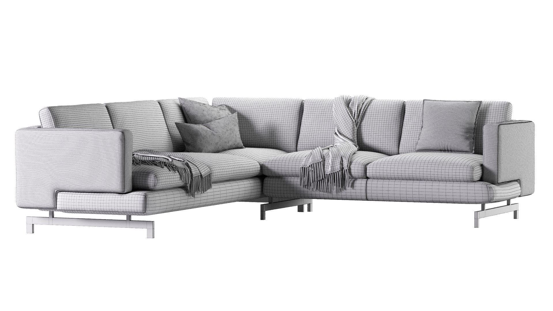 Natuzzi Italia Jeremy Sectional 3D - TurboSquid 2105414