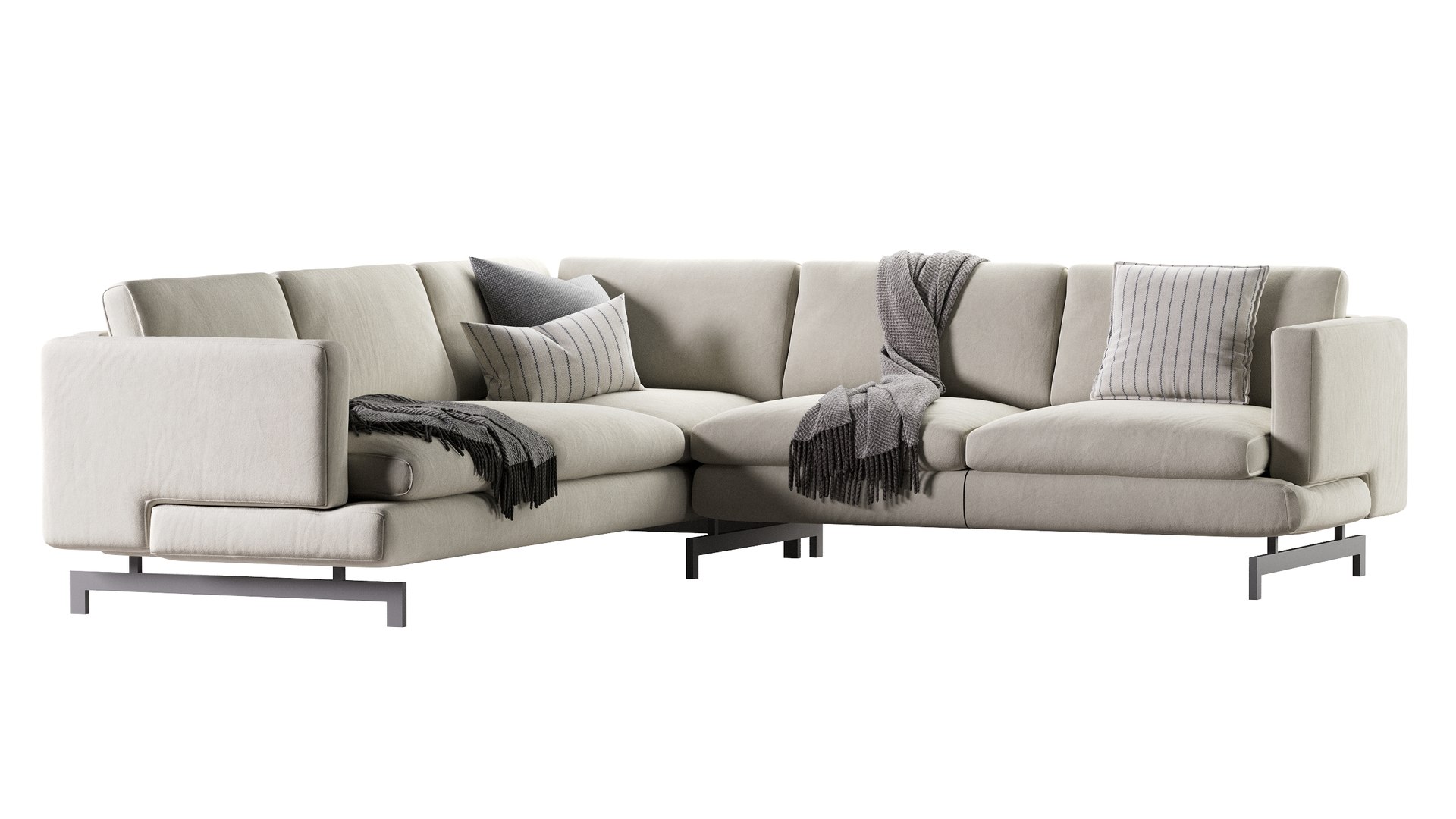 Natuzzi Italia Jeremy Sectional 3D - TurboSquid 2105414