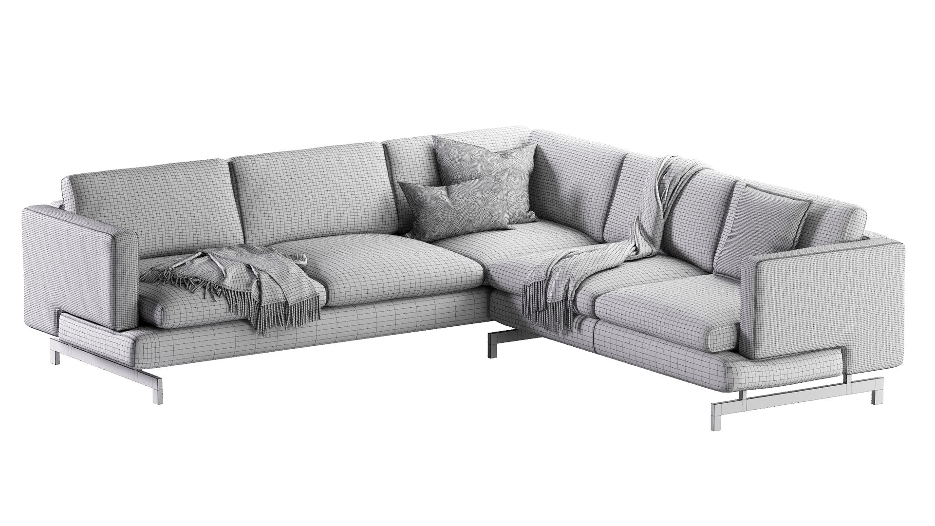 Natuzzi Italia Jeremy Sectional 3D - TurboSquid 2105414