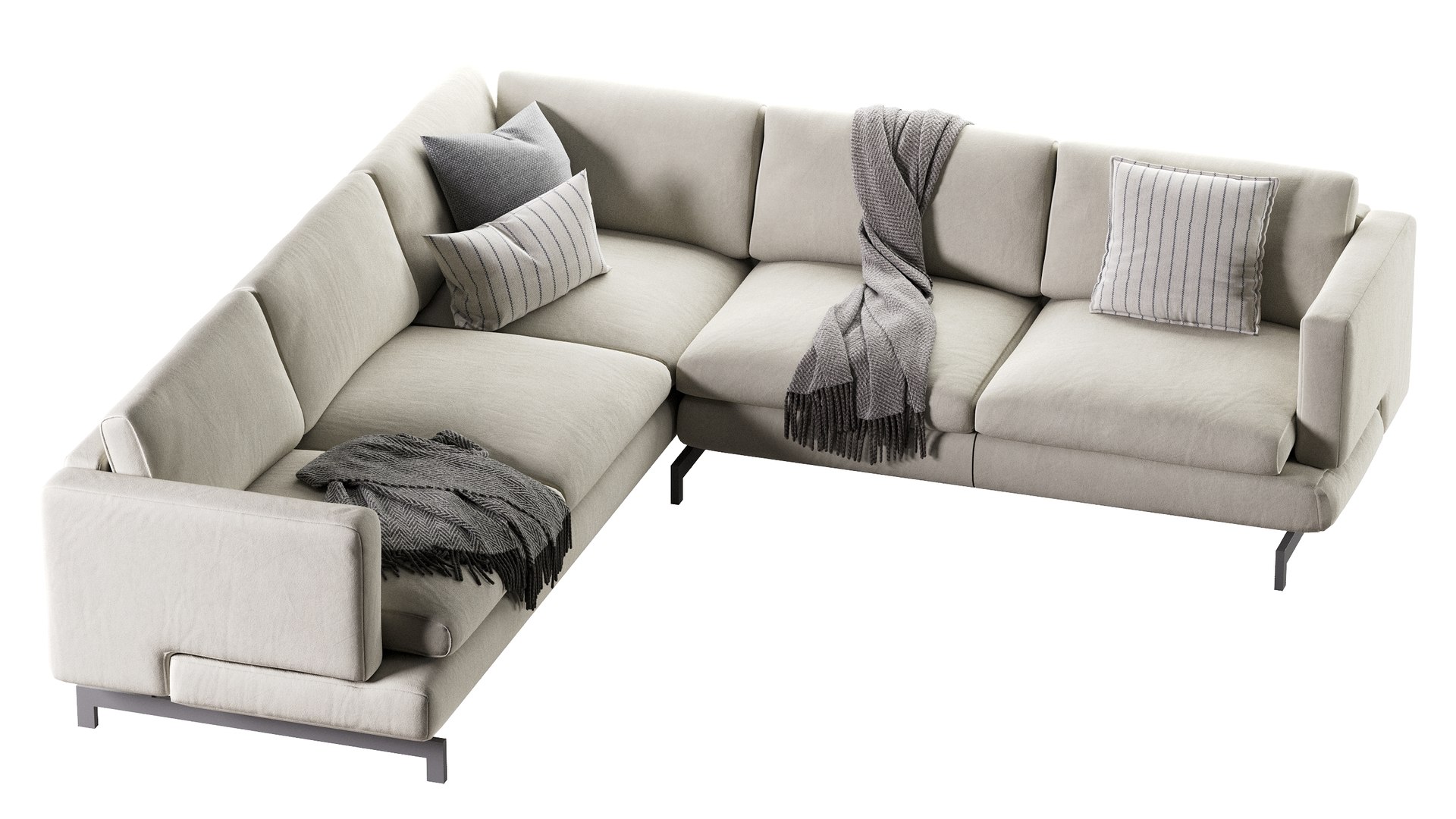Natuzzi Italia Jeremy Sectional 3D - TurboSquid 2105414