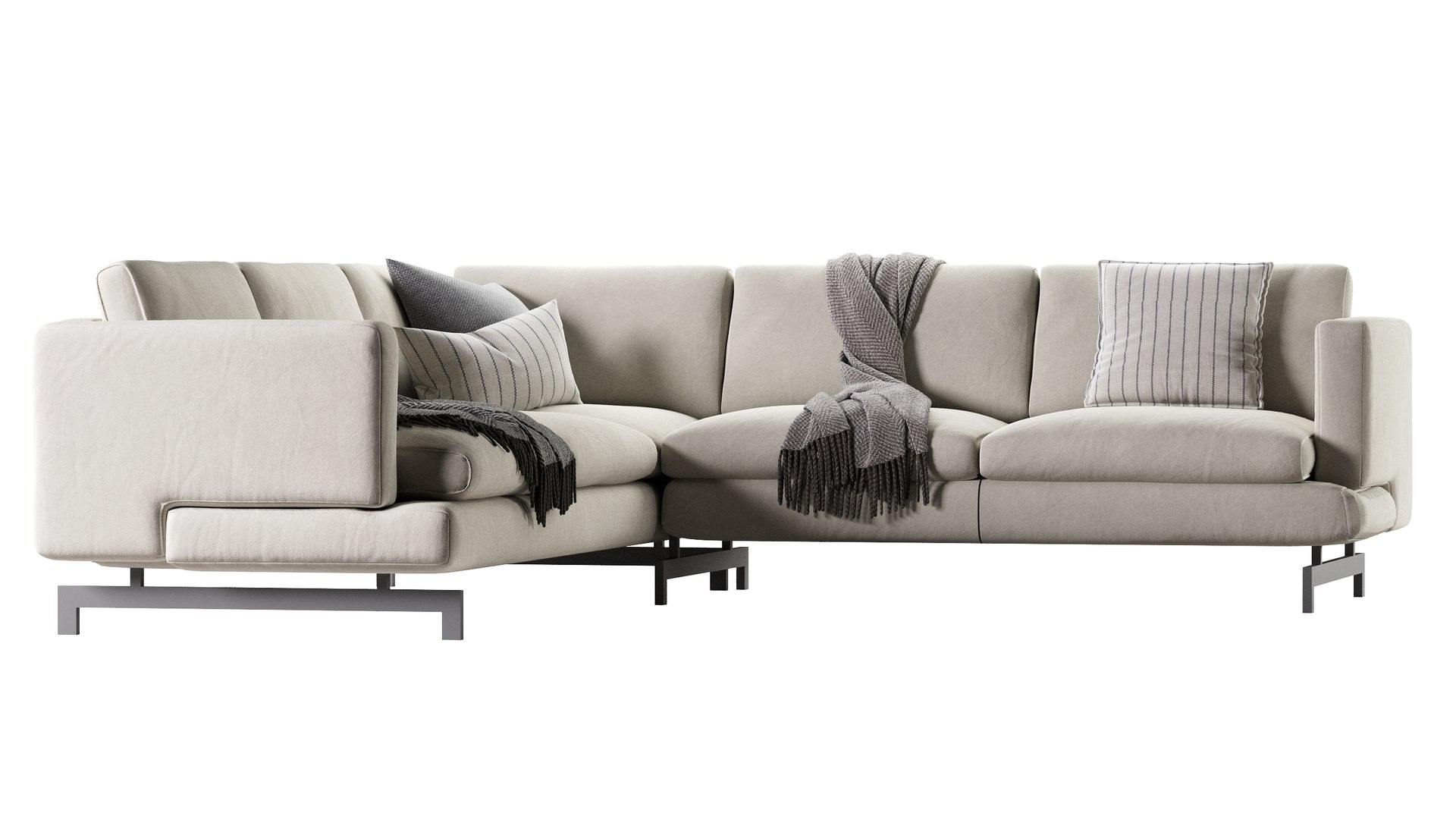 Natuzzi Italia Jeremy Sectional 3D - TurboSquid 2105414
