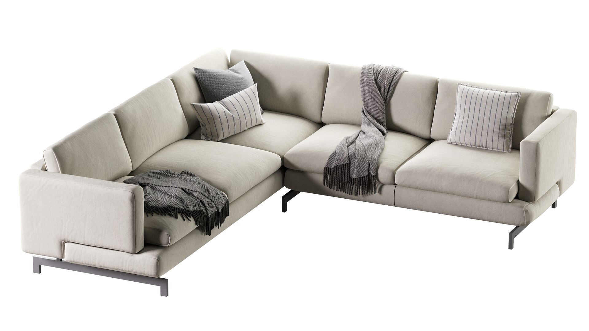 Natuzzi Italia Jeremy Sectional 3D - TurboSquid 2105414