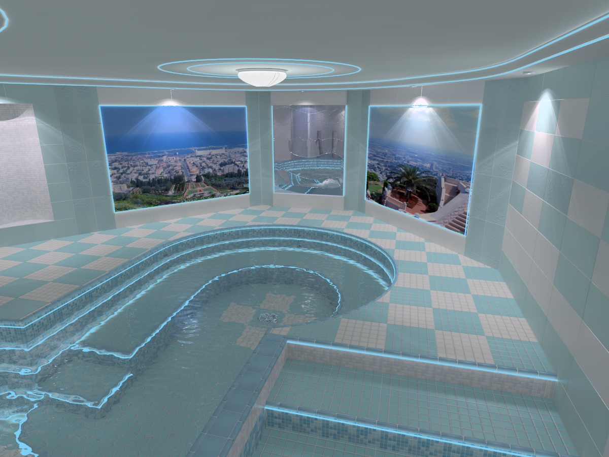3d model pool spa