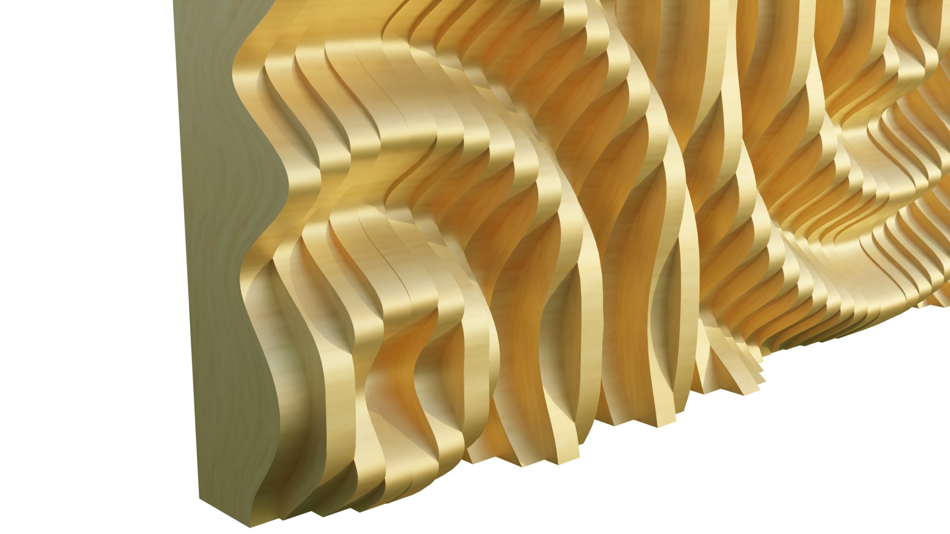 3D Model Parametric Ripples Wooden Wall 01 - TurboSquid 2195115