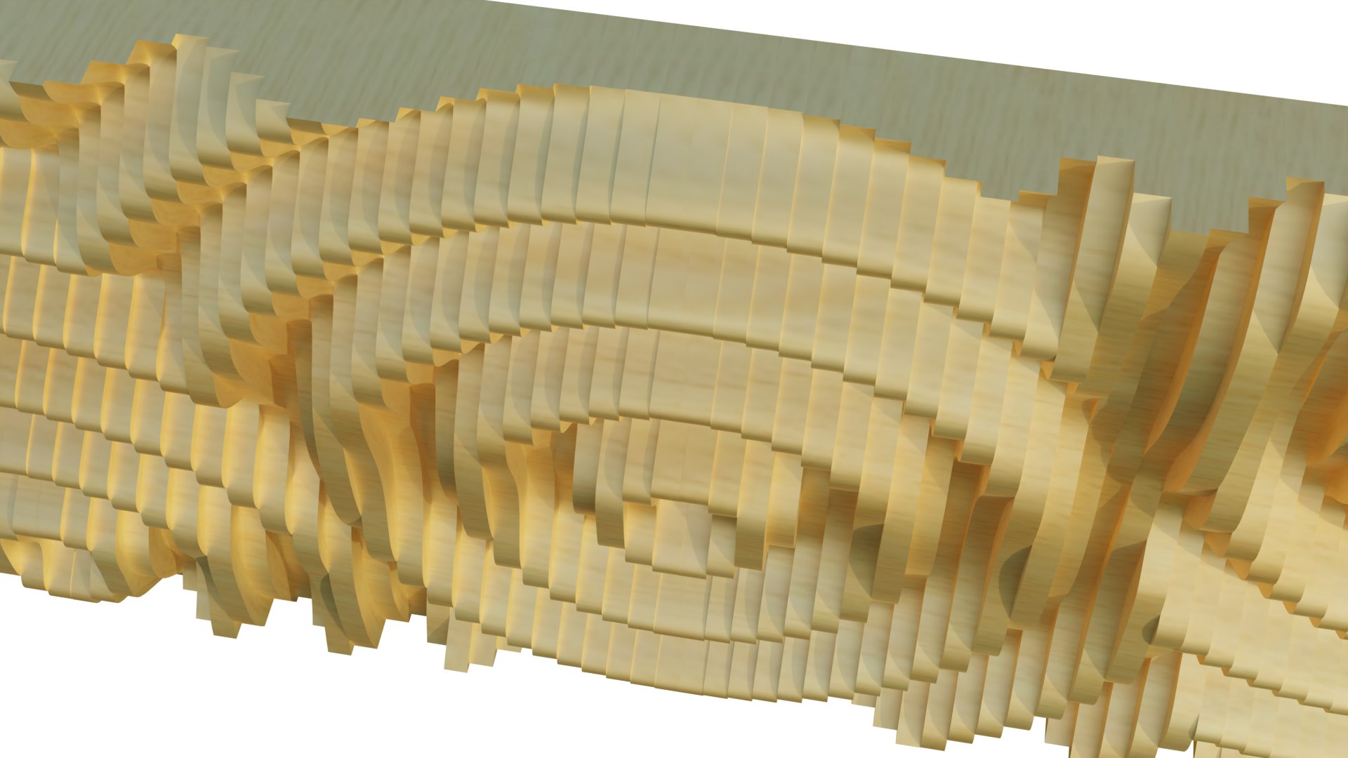 3D Model Parametric Ripples Wooden Wall 01 - TurboSquid 2195115