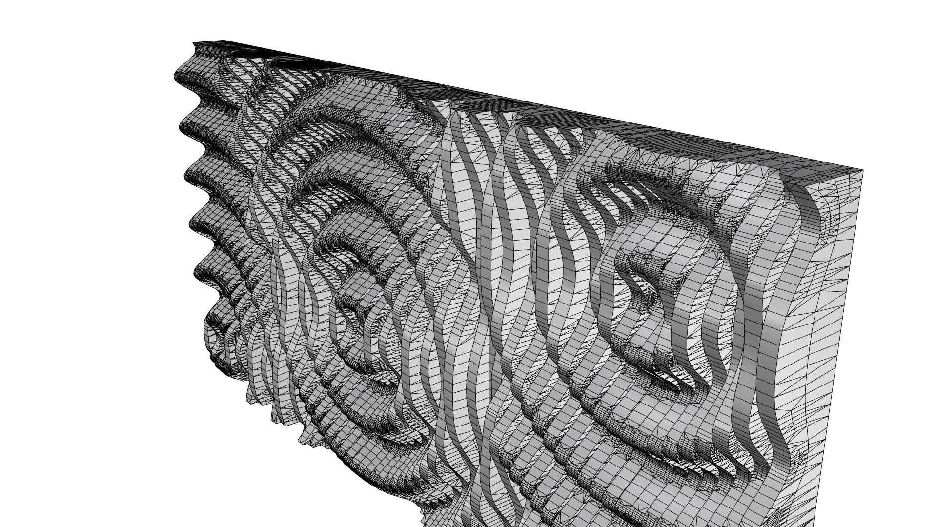 3D Model Parametric Ripples Wooden Wall 01 - TurboSquid 2195115