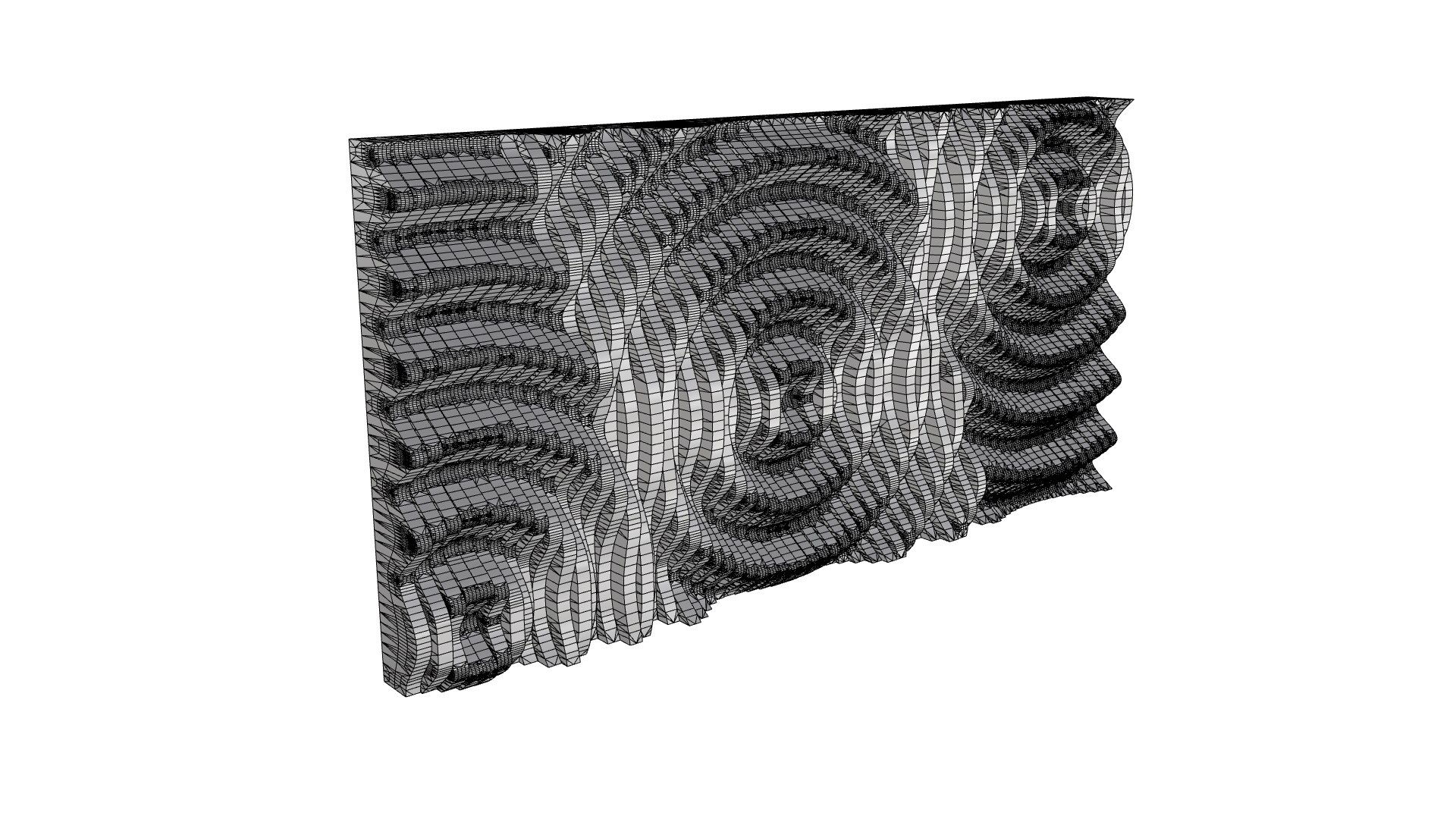 3D Model Parametric Ripples Wooden Wall 01 - TurboSquid 2195115