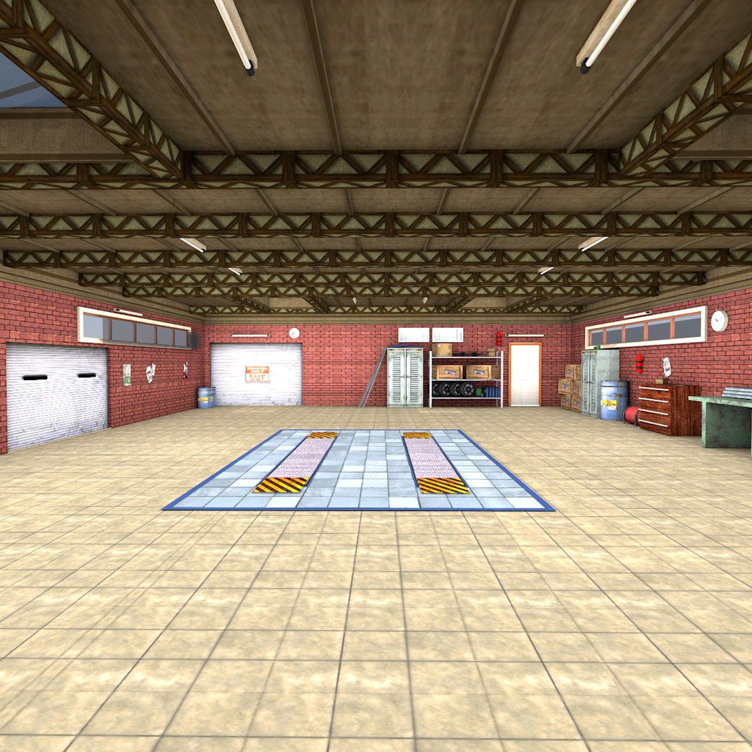 3D 3D Low poly Garage - TurboSquid 1718157