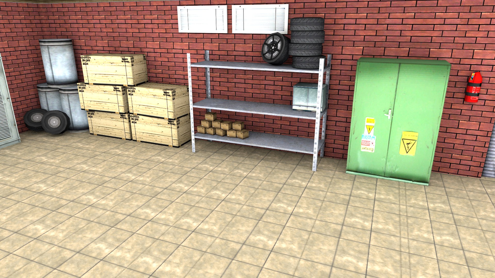 3D 3D Low poly Garage - TurboSquid 1718157