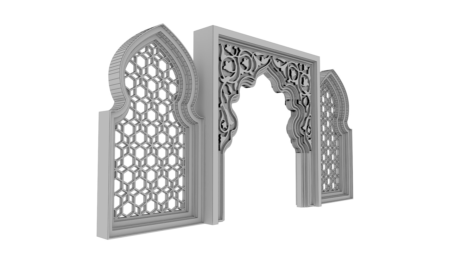 Gate Islamic Ornament 3D Model - TurboSquid 1996751