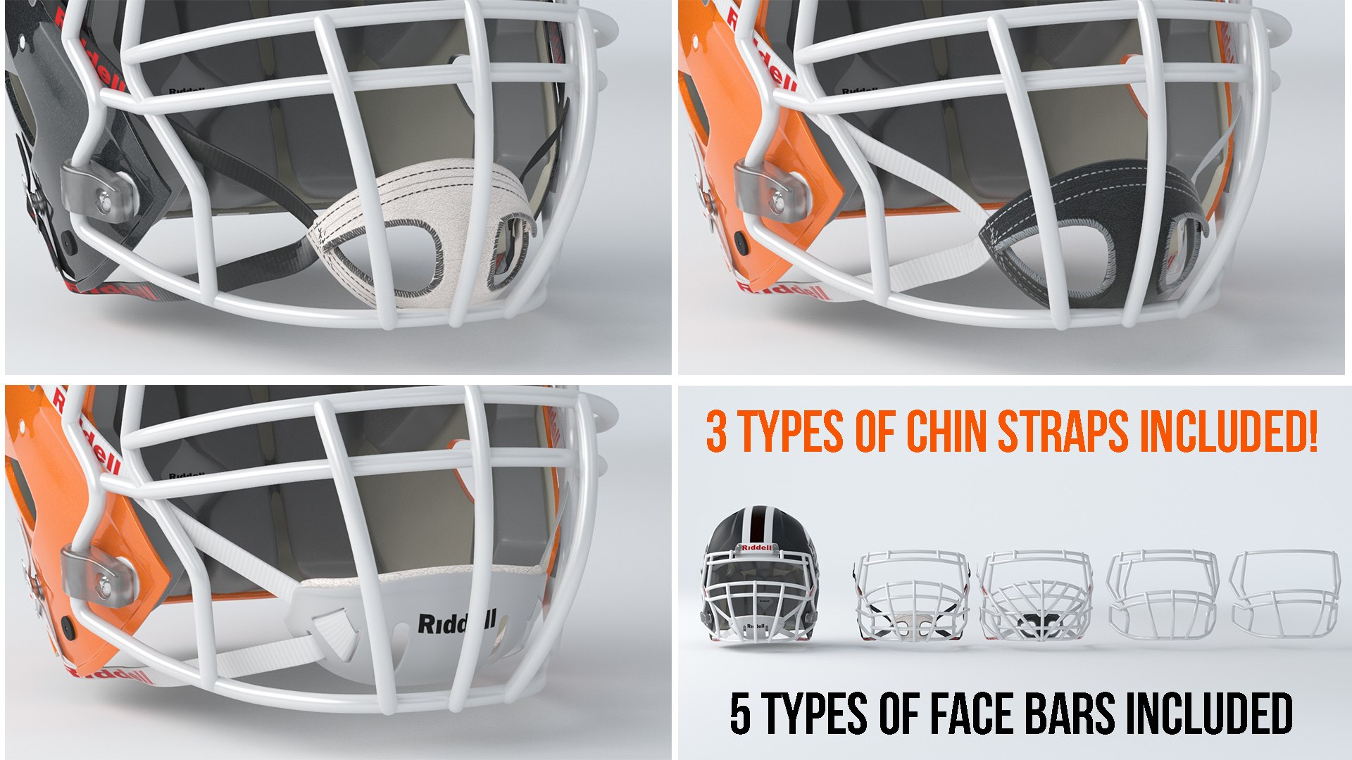 3D Riddell Victor Youth Helmet - TurboSquid 1499736