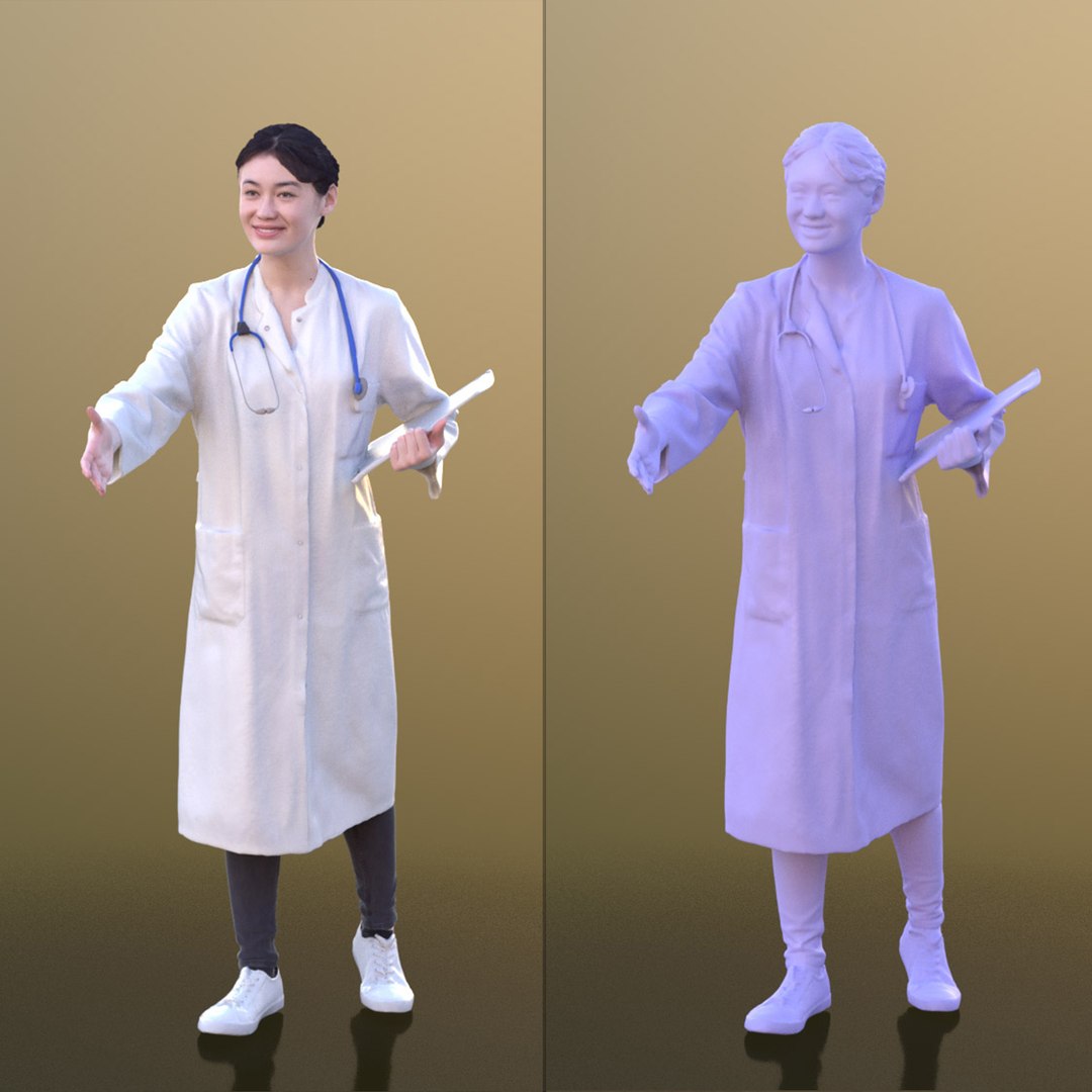 3D young doc doctor model - TurboSquid 1709981