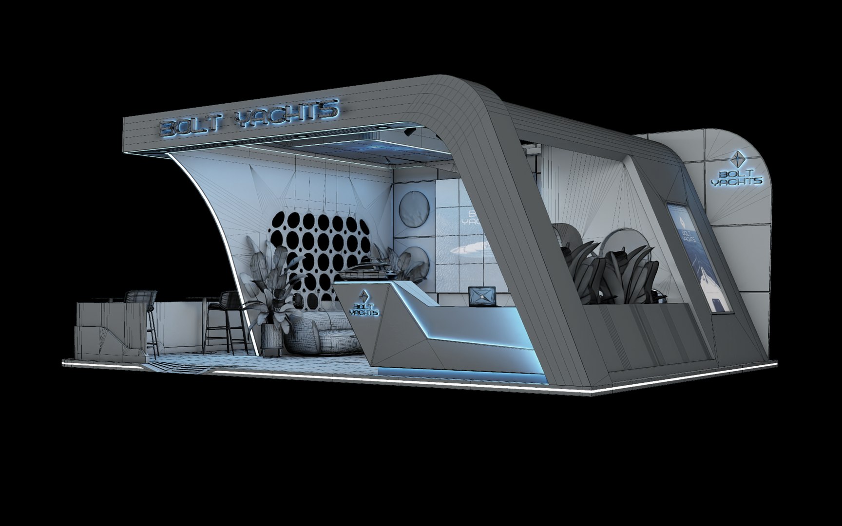 10 Exhibition Trade Show Booths Collection 3D Model - TurboSquid 2259320