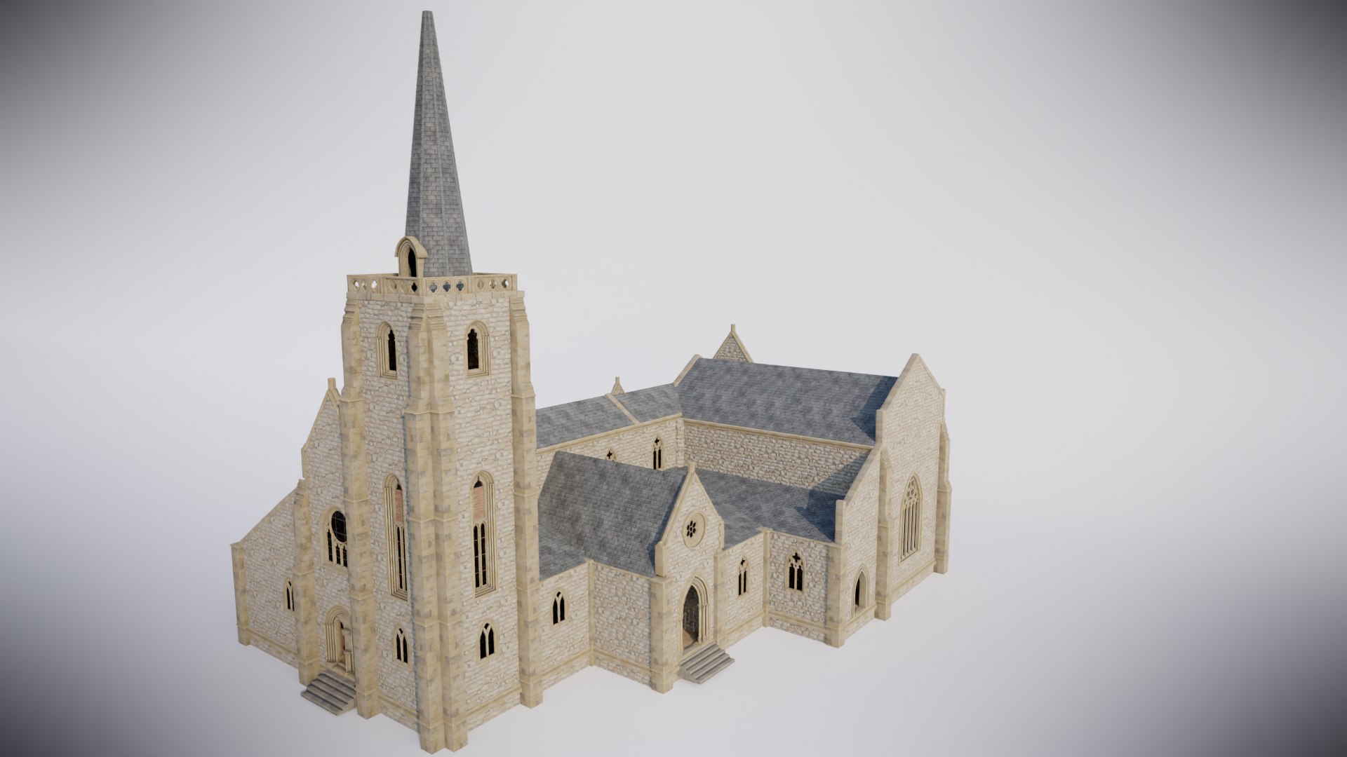 Medieval Church Model - TurboSquid 1666828