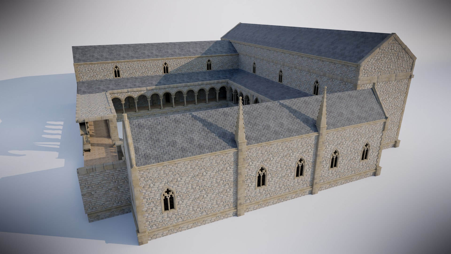 Medieval Church Model - TurboSquid 1666828
