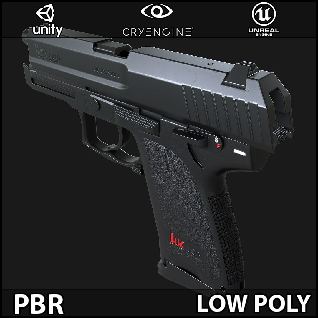 Usp Compact 3D Model - TurboSquid 1175660