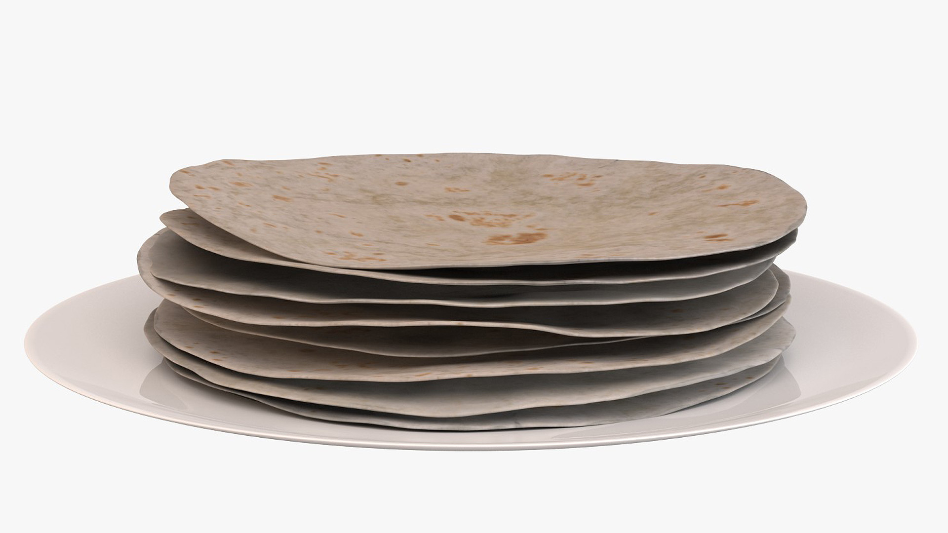 Tortilla Plate 3D - TurboSquid 1321545
