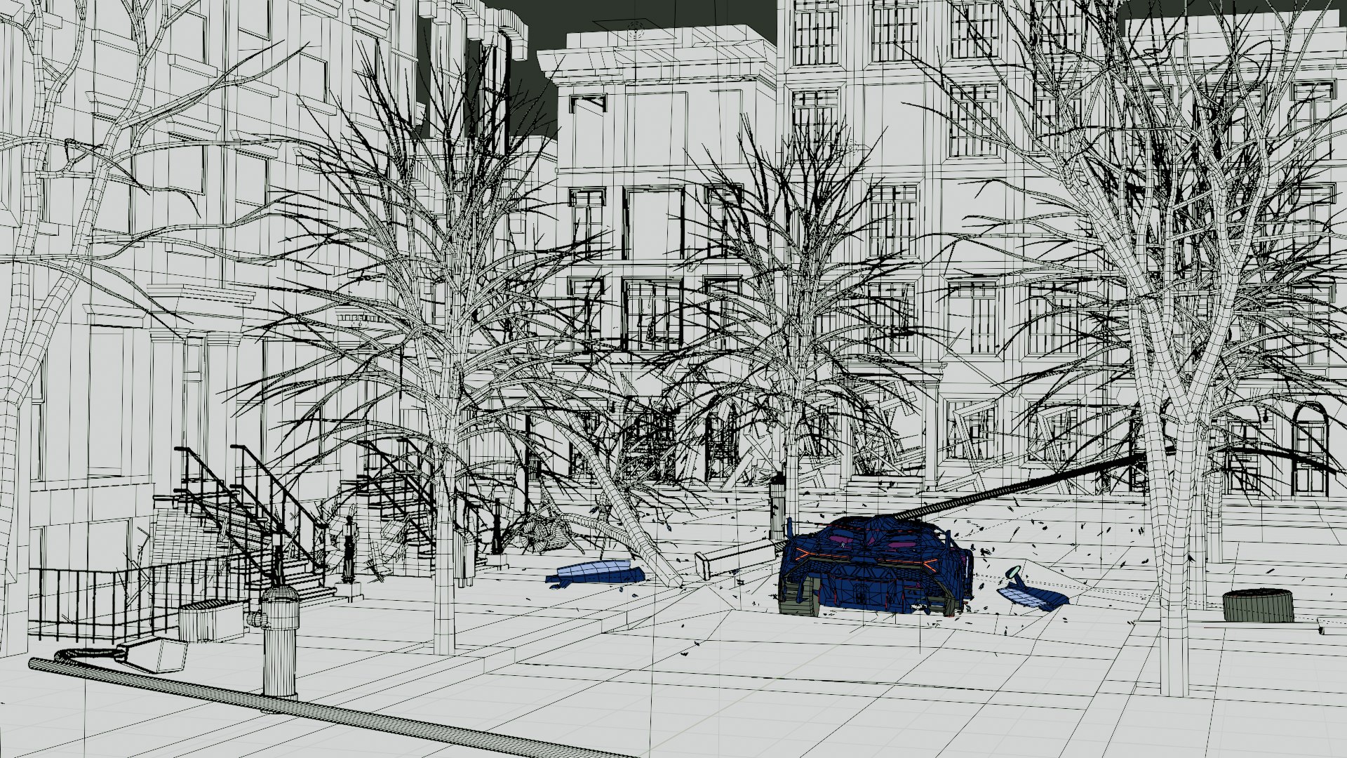 3D Animation Of A Jet Fighter Launches A Missile At A Car 3D Model ...