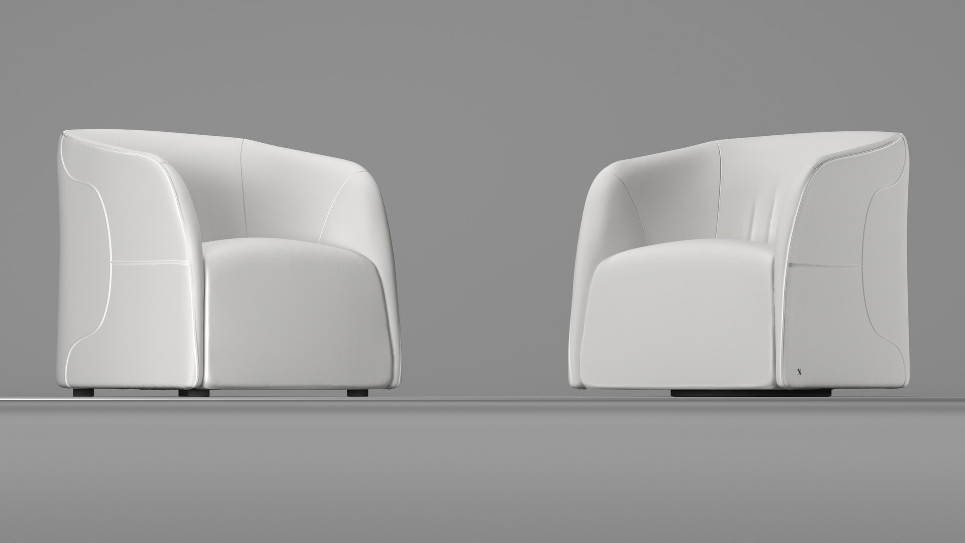 Armchair Natuzzi Logos 3D Model - TurboSquid 1574712