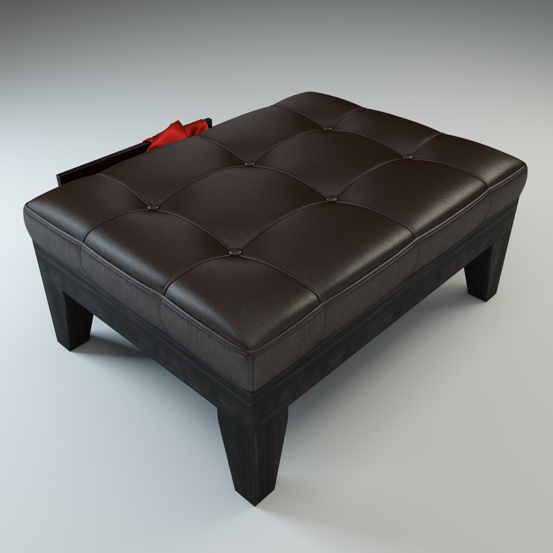 Ottoman Drawer 3d Obj