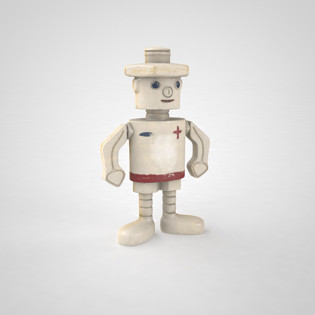 Children s plastic toy robot 3D model - TurboSquid 1641905
