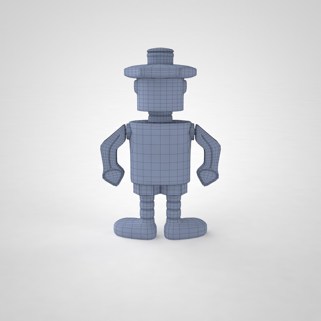 Children s plastic toy robot 3D model - TurboSquid 1641905