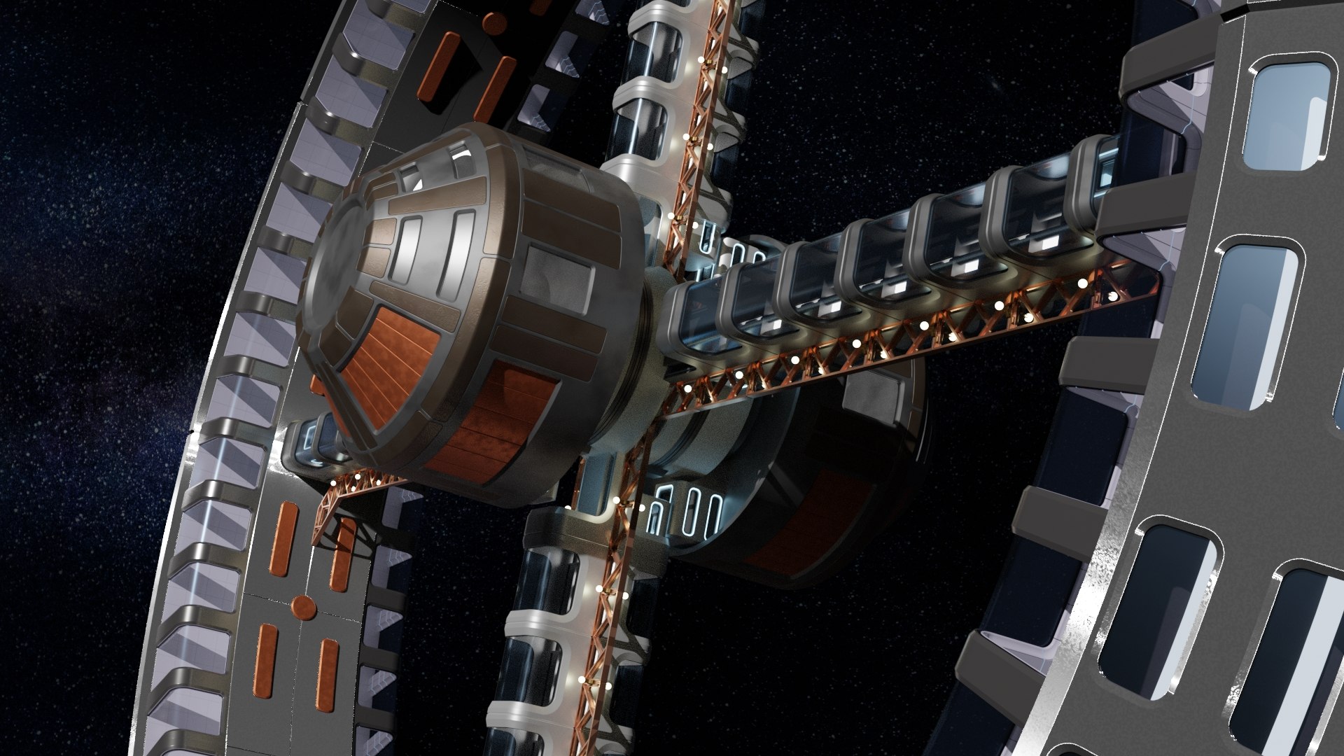 Space Station Ring 3D Model - TurboSquid 1490439
